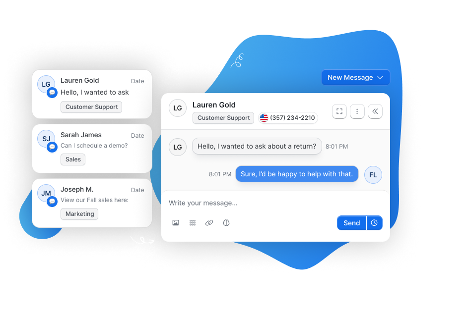 Shared Sms Messaging Inbox For Business Sakari